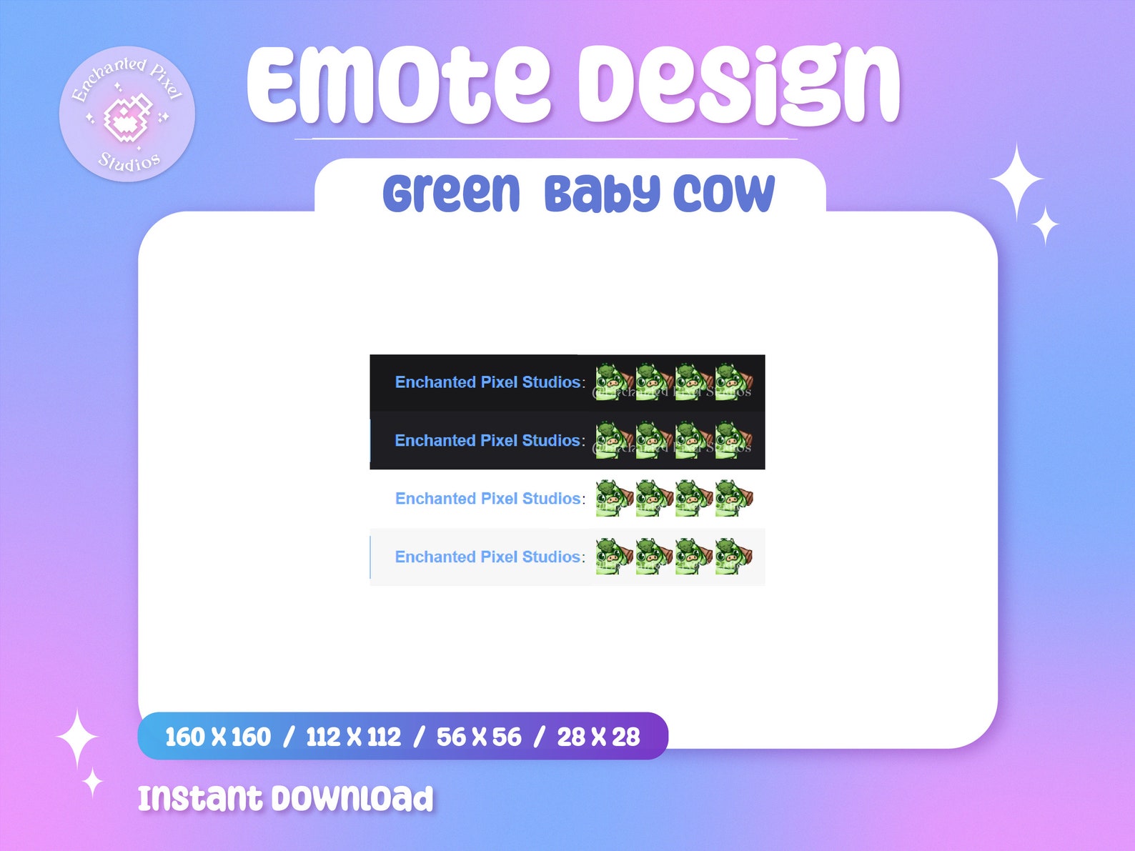Twitch Ban Emote Cute Ban Emote Kawaii Cow Emote Discord - Etsy