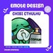 Copium Meme Twitch Emote | Chibi Cthulhu Oxygen Emoji | Cute Kawaii ...