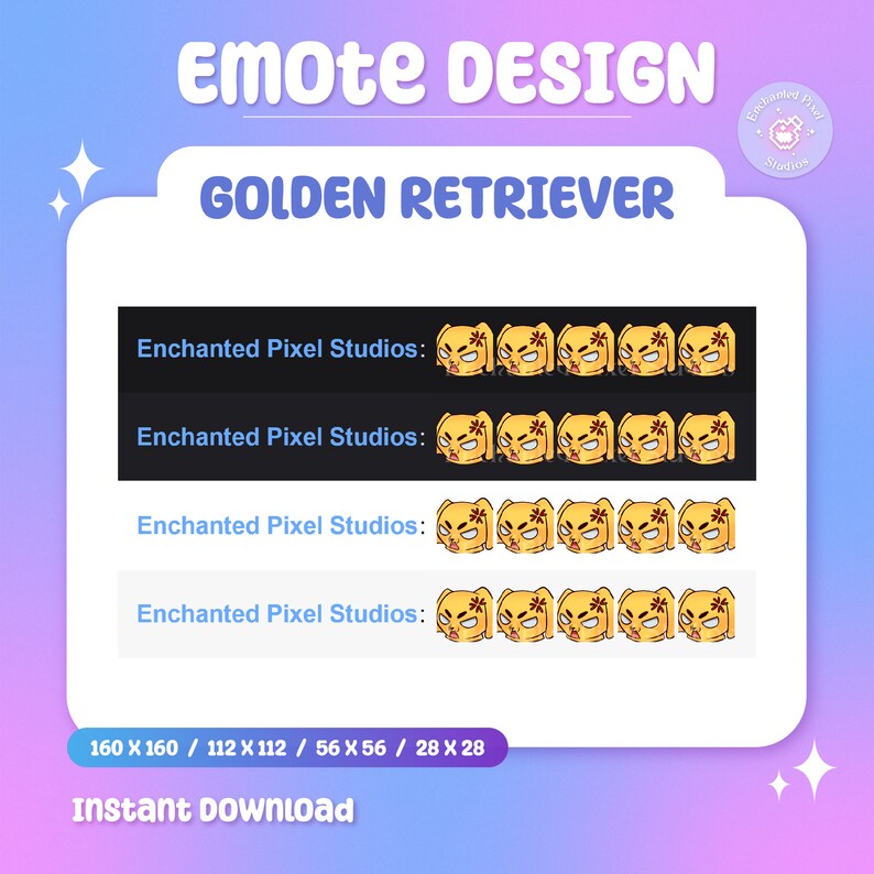 Rage Twitch Emote Angry Dog Twitch Emote Golden Retriever Tilted Meme ...