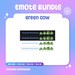 Kawaii Chibi Moss Cow Emotes Twitch Subs Streamer Emoji Cute Cow ...