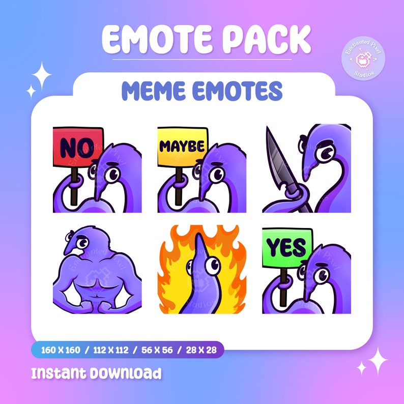 Ultimate Streamer Meme Emote Set | 30 Silly Twitch Emote Pack | Funny ...