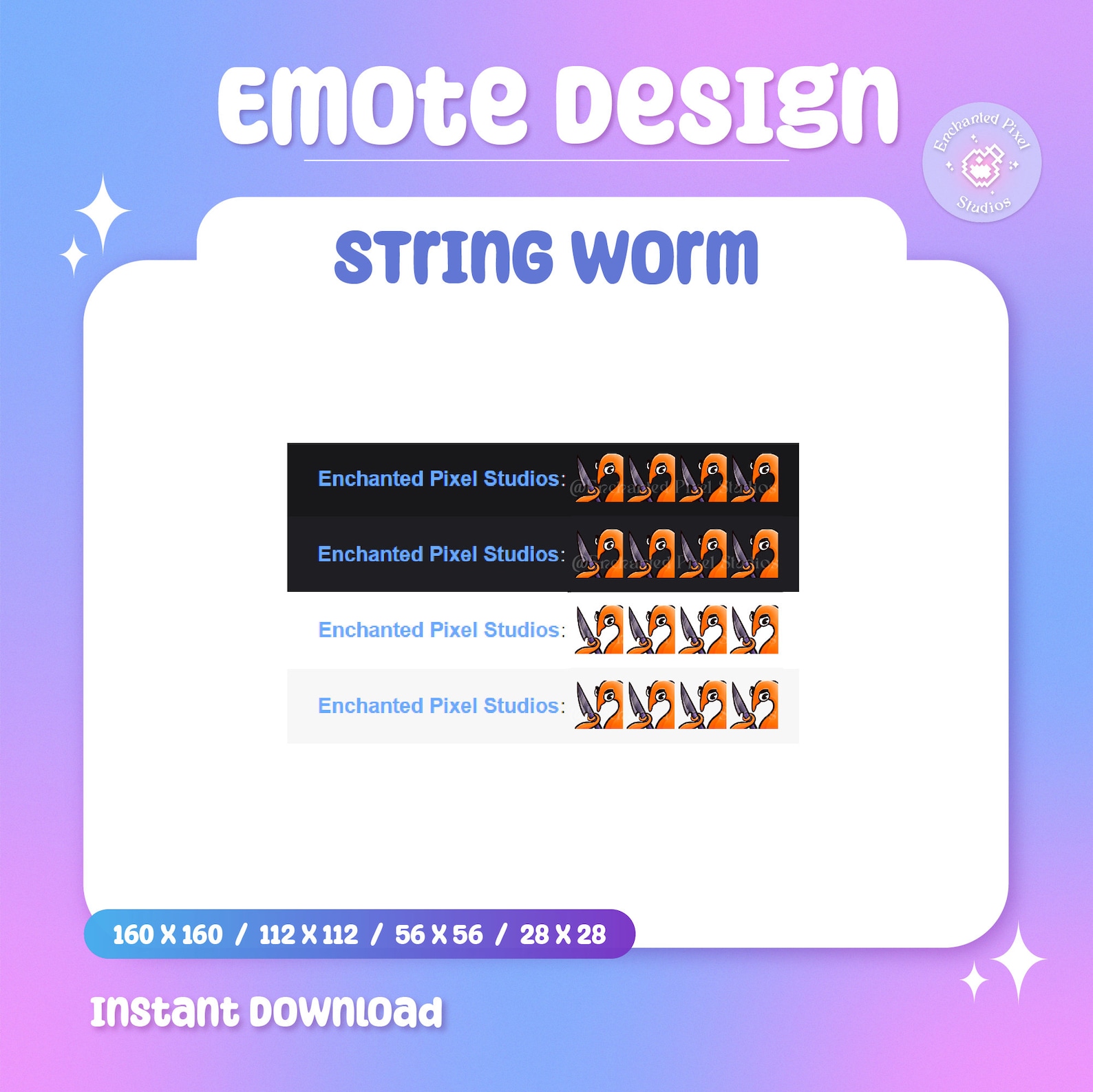 Meme Knife Emote | Cute String Worm Twitch Sub Emote | Rage Angry Knife ...