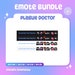 Cute Plague Doctor Twitch Emote Pack (6) | Halloween Emoji Bundle ...