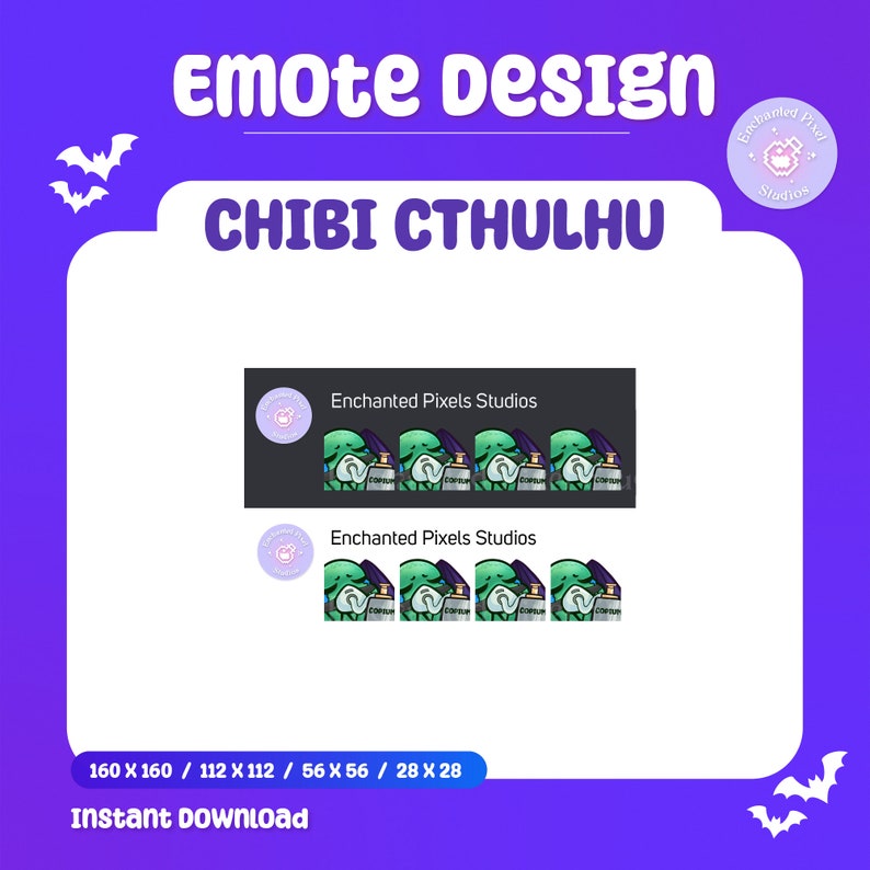 Copium Meme Twitch Emote Chibi Cthulhu Oxygen Emoji Cute Kawaii Animal ...