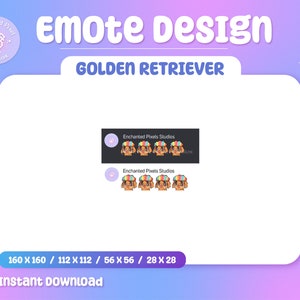 Clown Emote Golden Retriever Clown Emote Dog Emote Kawaii Emotes Cute ...