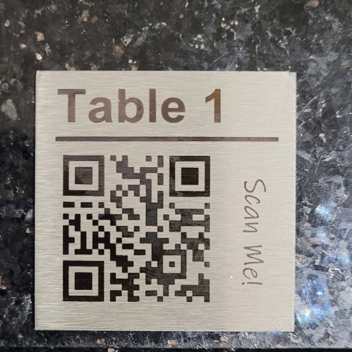 Personalized QR Code Table Numbers - Etsy