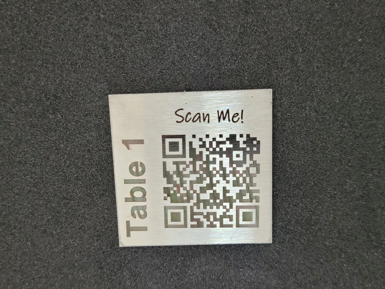 Personalized QR Code Table Numbers - Etsy