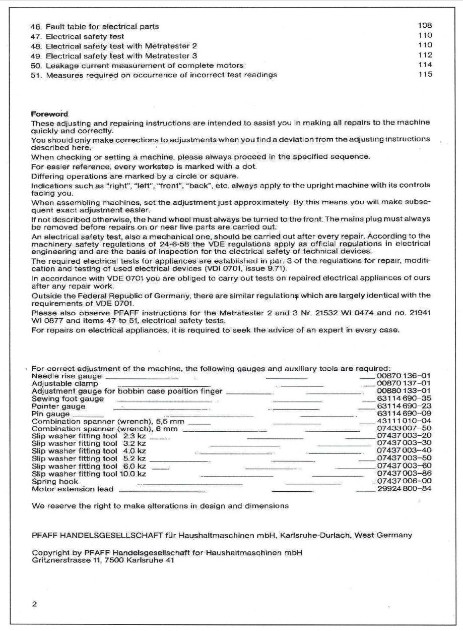PFAFF Creative 1471 Sewing Machine Repair / Service Manual - Etsy