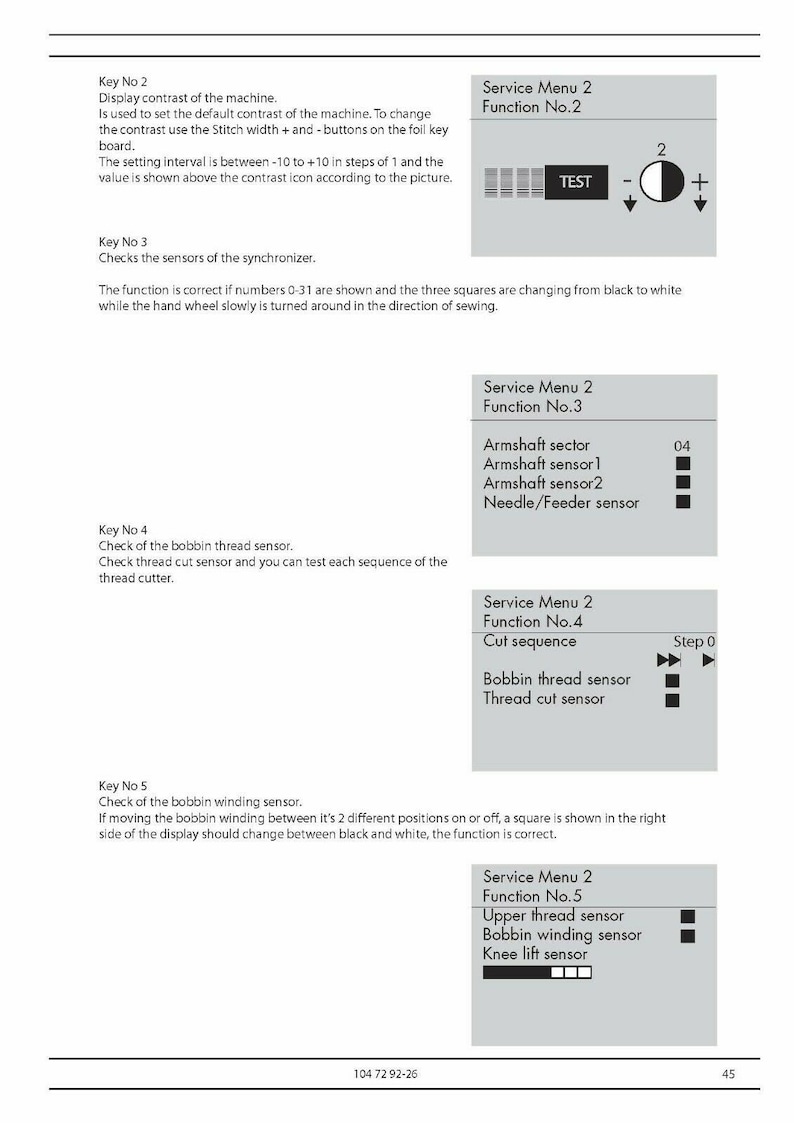 PFAFF Expression 2.0, 3.0, 4.0, 3.2, 3.5, 4.2 Repair Service / Manual ...