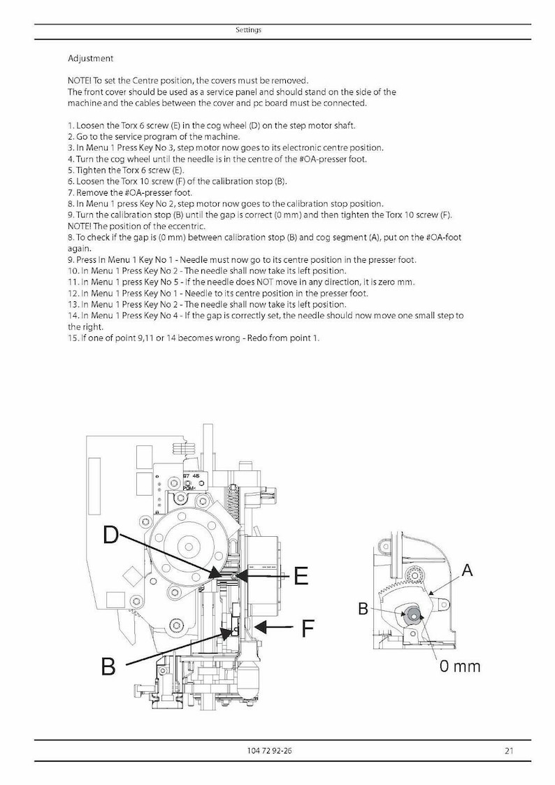 PFAFF Expression 2.0, 3.0, 4.0, 3.2, 3.5, 4.2 Repair Service / Manual ...