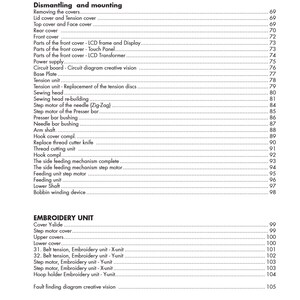 PFAFF Creative Vision 5.0/5.5 Sewing Machine Repair/service Manual - Etsy