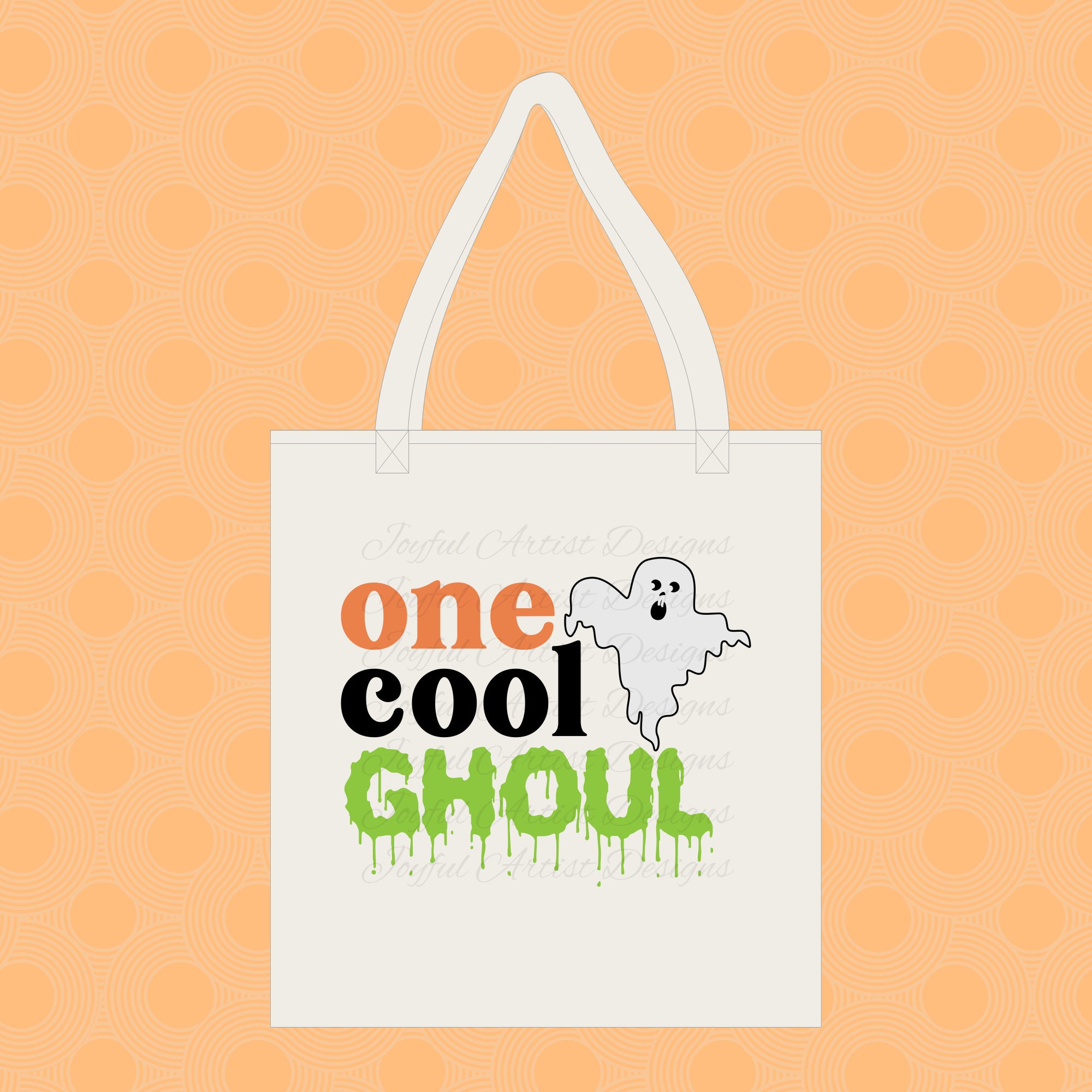 One Cool Ghoul Halloween Design for Kids (SVG, PNG, PDF) - Etsy