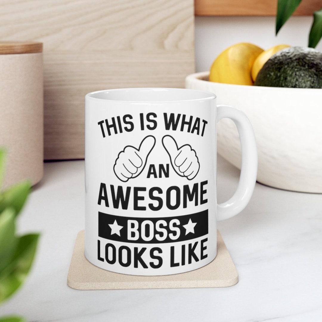 Awesome Boss Mug Boss Day Gift Best Boss World's Greatest - Etsy