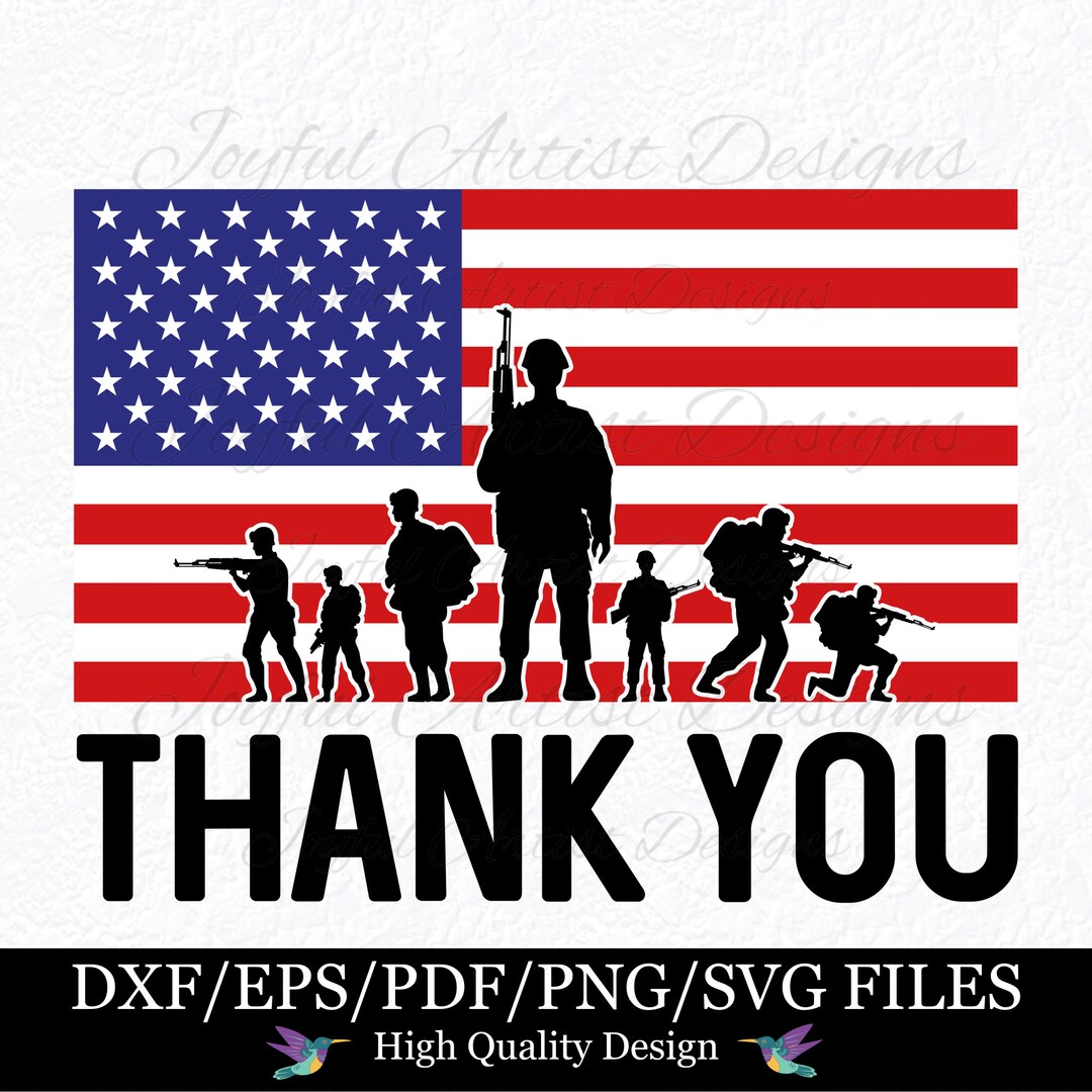 Thank You US Armed Forces Veteran American Soldier US Military Hero ...