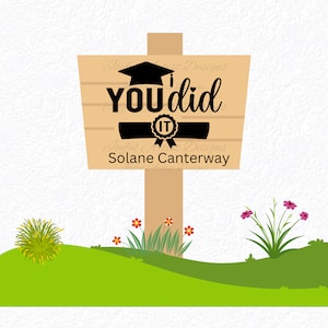 You Did It Congrats Grad Senior High School College Masters Graduate ...