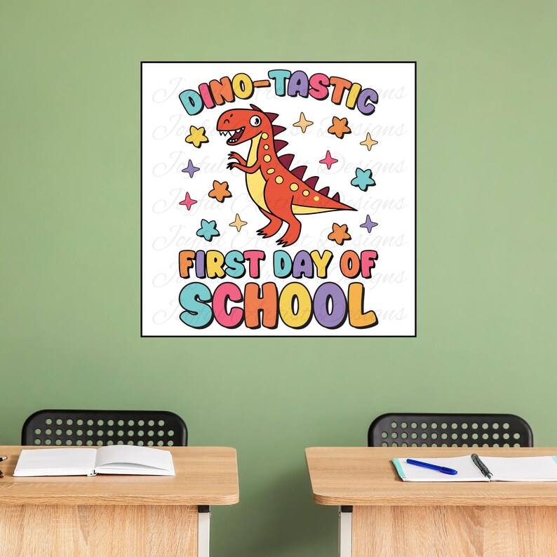 Dino-mite First Day of School SVG: T-rex Teacher Cut File & Classroom ...