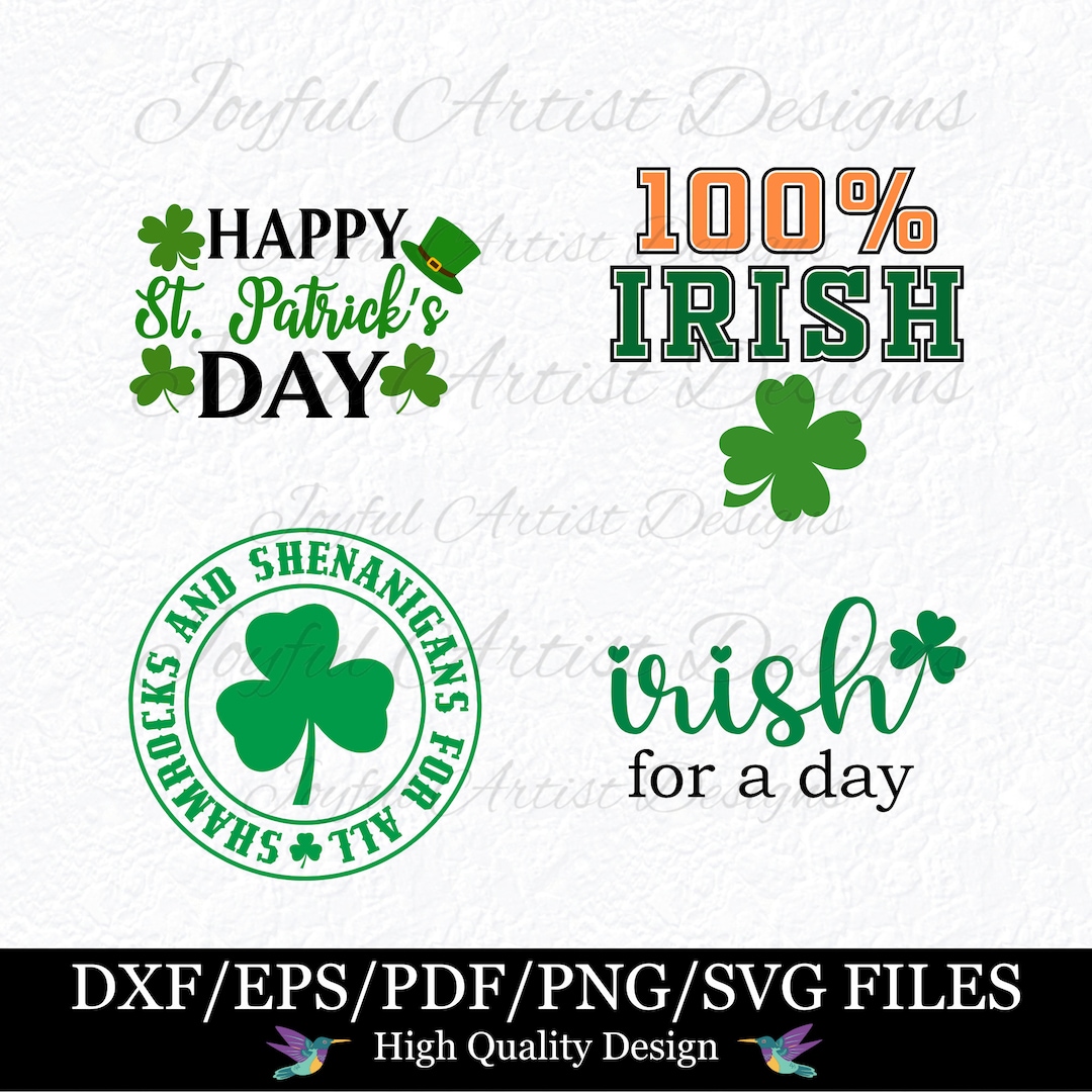 St. Patrick's Day Bundle Irish SVG Files Happy Irish for a Day ...