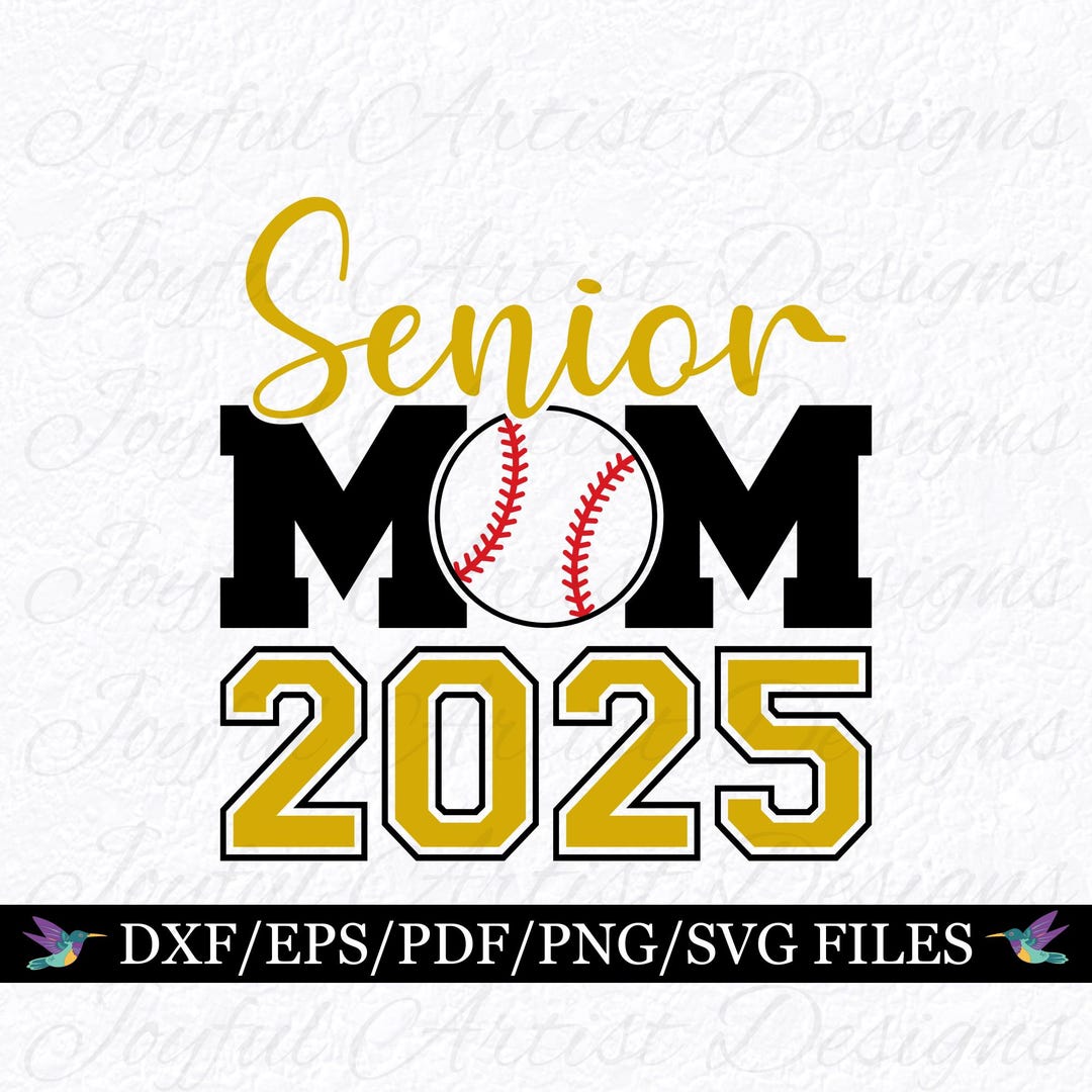 Senior Baseball Mom 2025 - SVG PNG PDF Cricut Cut File - Etsy