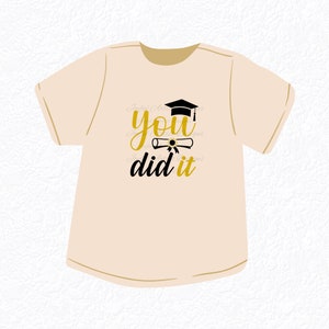 You Did It Graduation SVG: Senior Graduate Design (digital Download) - Etsy