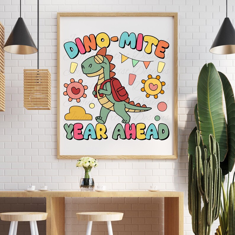 Dino-mite Back-to-school SVG: T-rex Design for Shirts, Dinosaur ...