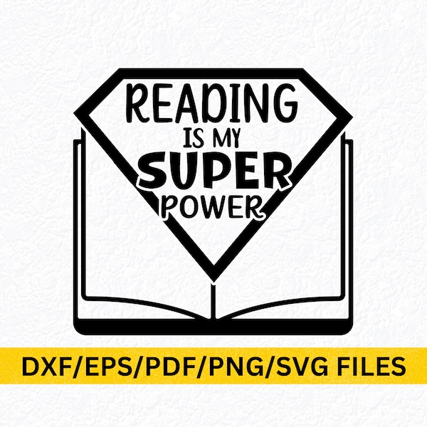 Reading is My Superpower - Etsy