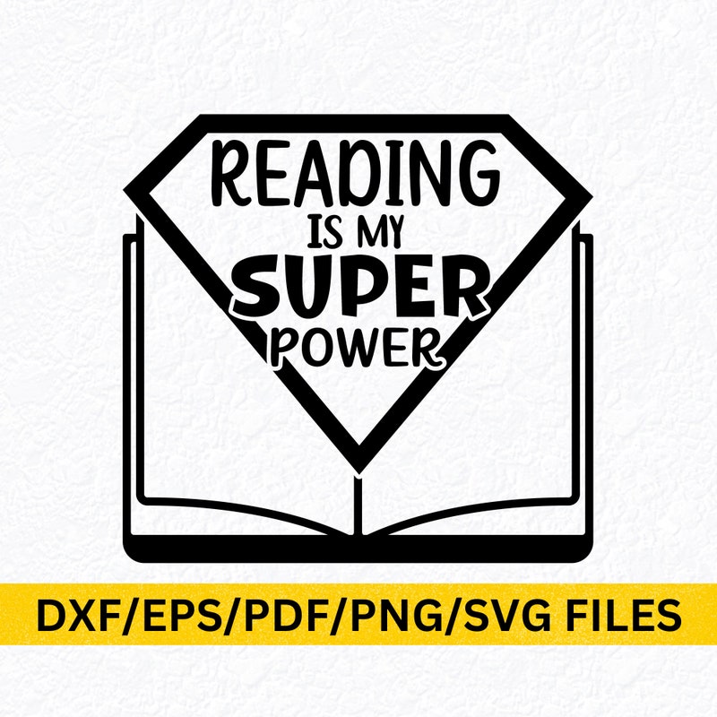 Reading is My Superpower - Etsy