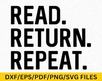 When in Doubt Go to the Library SVG Cricut (Instant Download) - Etsy