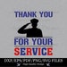 Thank You for Your Service Veteran American US Military Hero Soldier ...