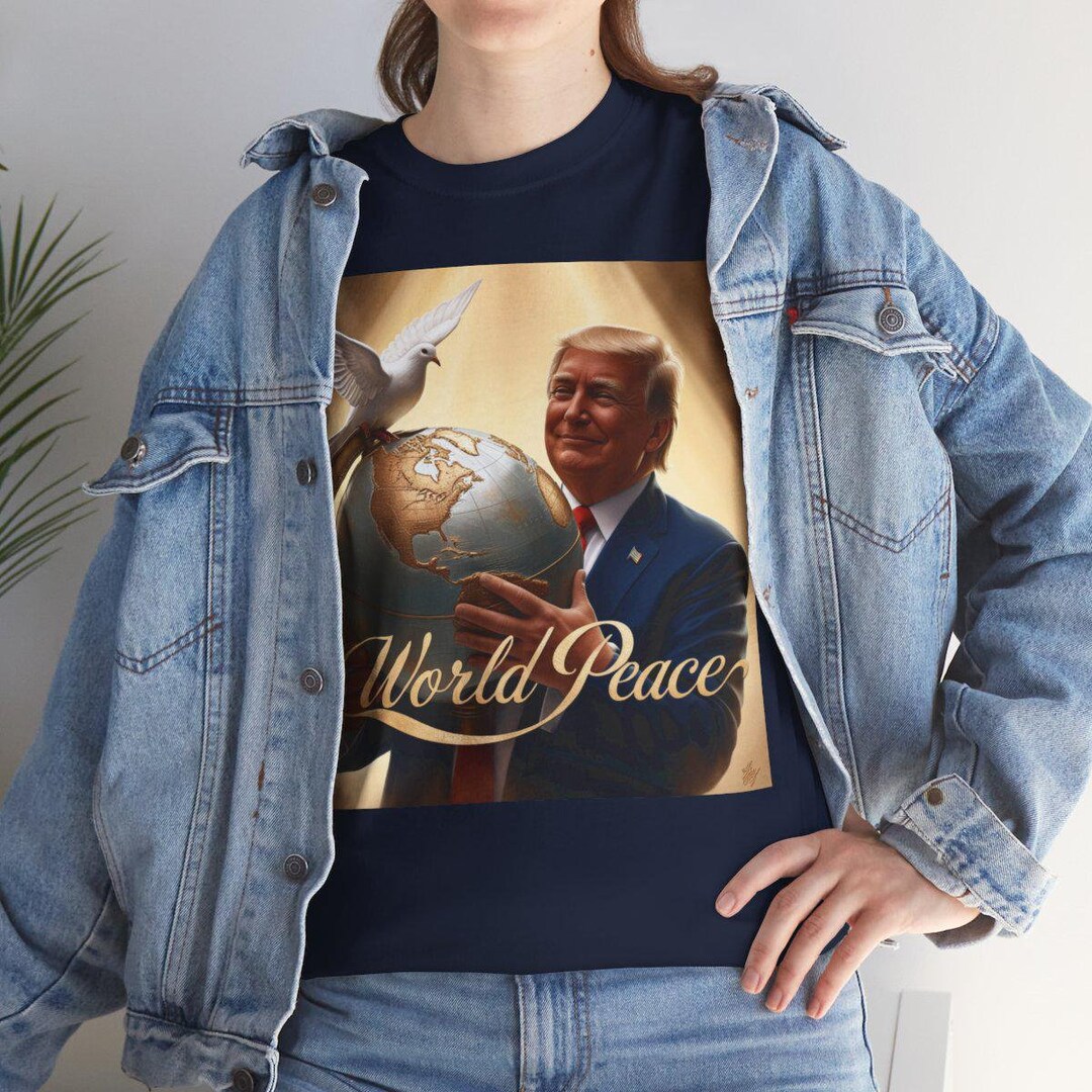 Trump World Peace T-shirt: Political Unisex Tee With Dove - Etsy