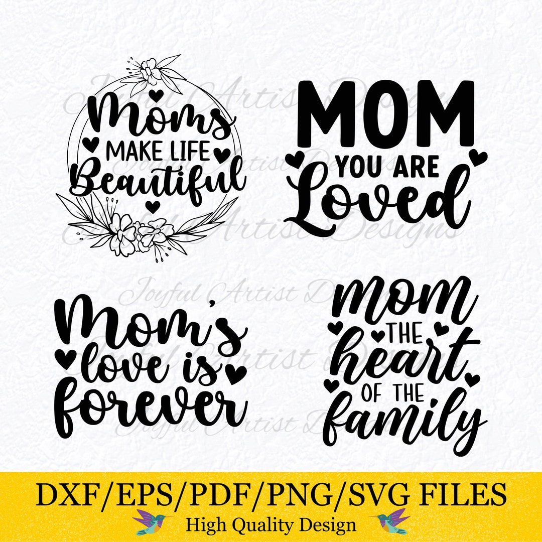 Mom Bundle Mom Quotes Saying Mother's Day Mom T-shirt Card Mug Cup Mum ...