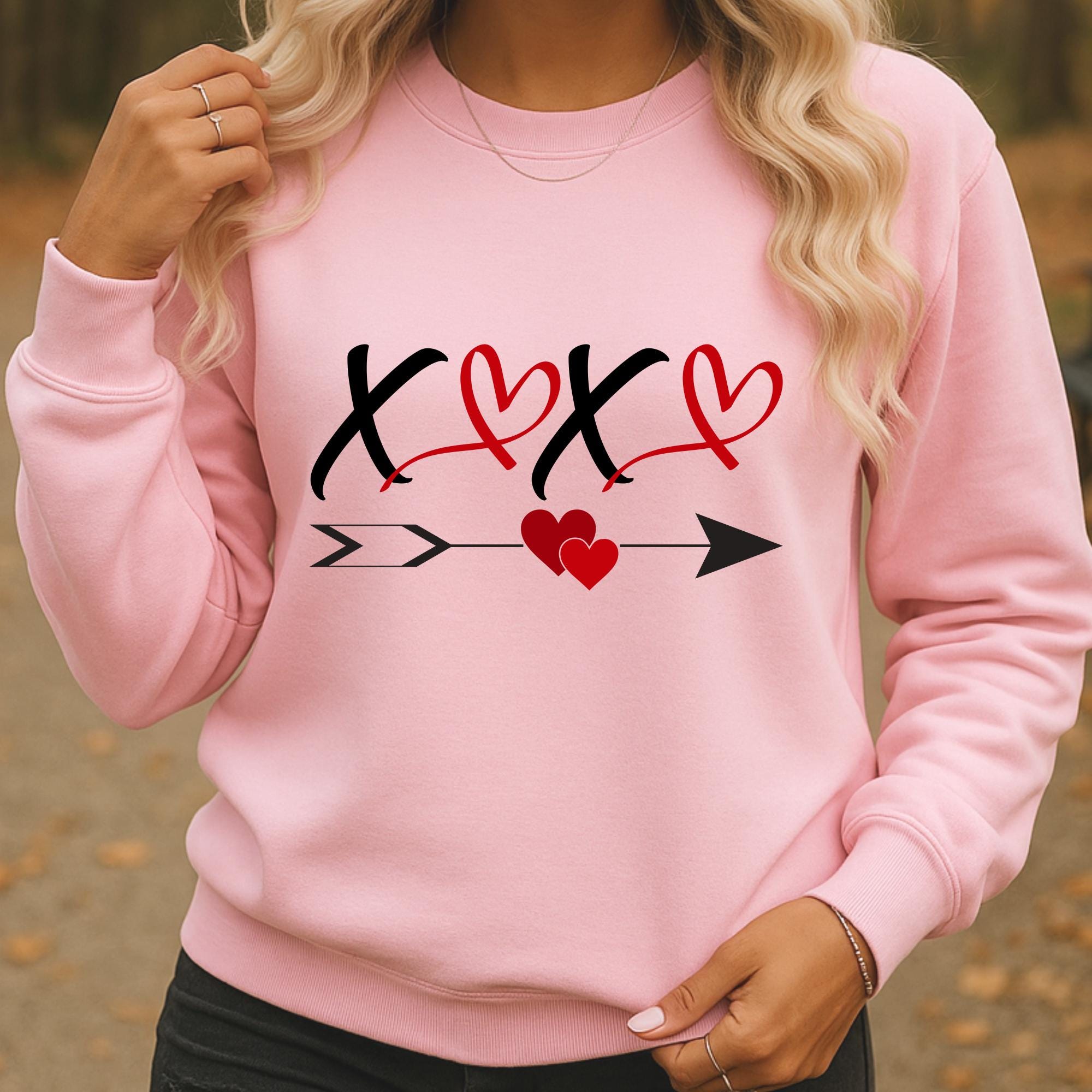 Modern XOXO Arrow Heart SVG – Valentine Love Design (digital Files) - Etsy