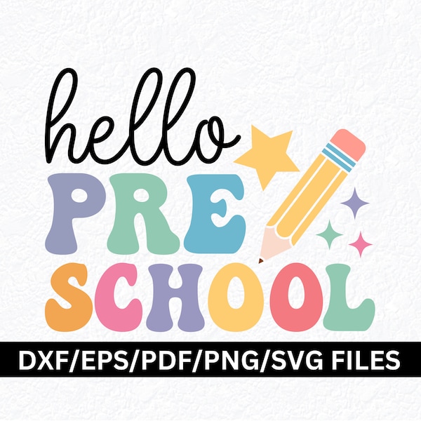 Preschool Sign - Etsy