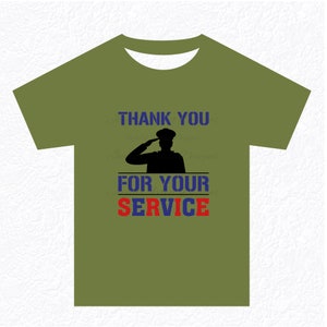 Thank You for Your Service Veteran American US Military Hero Soldier ...