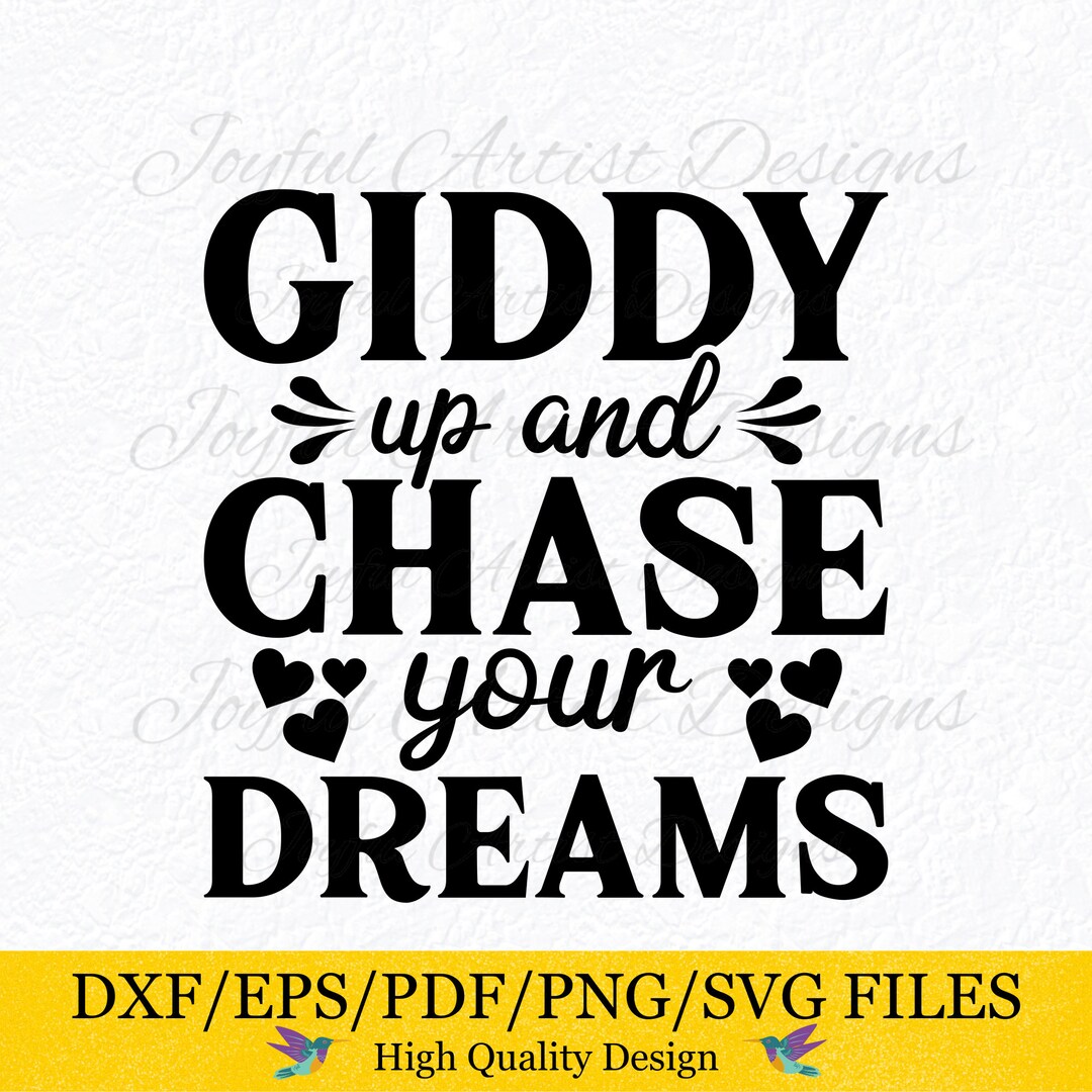 Giddy up Chase Your Dreams Horse Quote Barn Sign Equestrian Riding ...