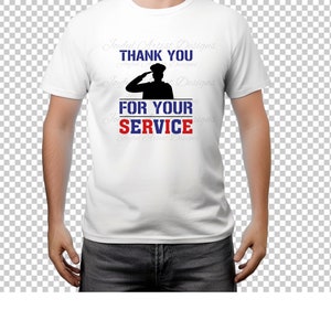 Thank You for Your Service Veteran American US Military Hero Soldier ...