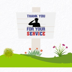 Thank You for Your Service Veteran American US Military Hero Soldier ...