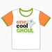 One Cool Ghoul Kids Funny Halloween Design for Baby Toddler Kid ...