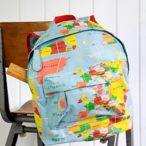 World Map Mini Backpack - Etsy