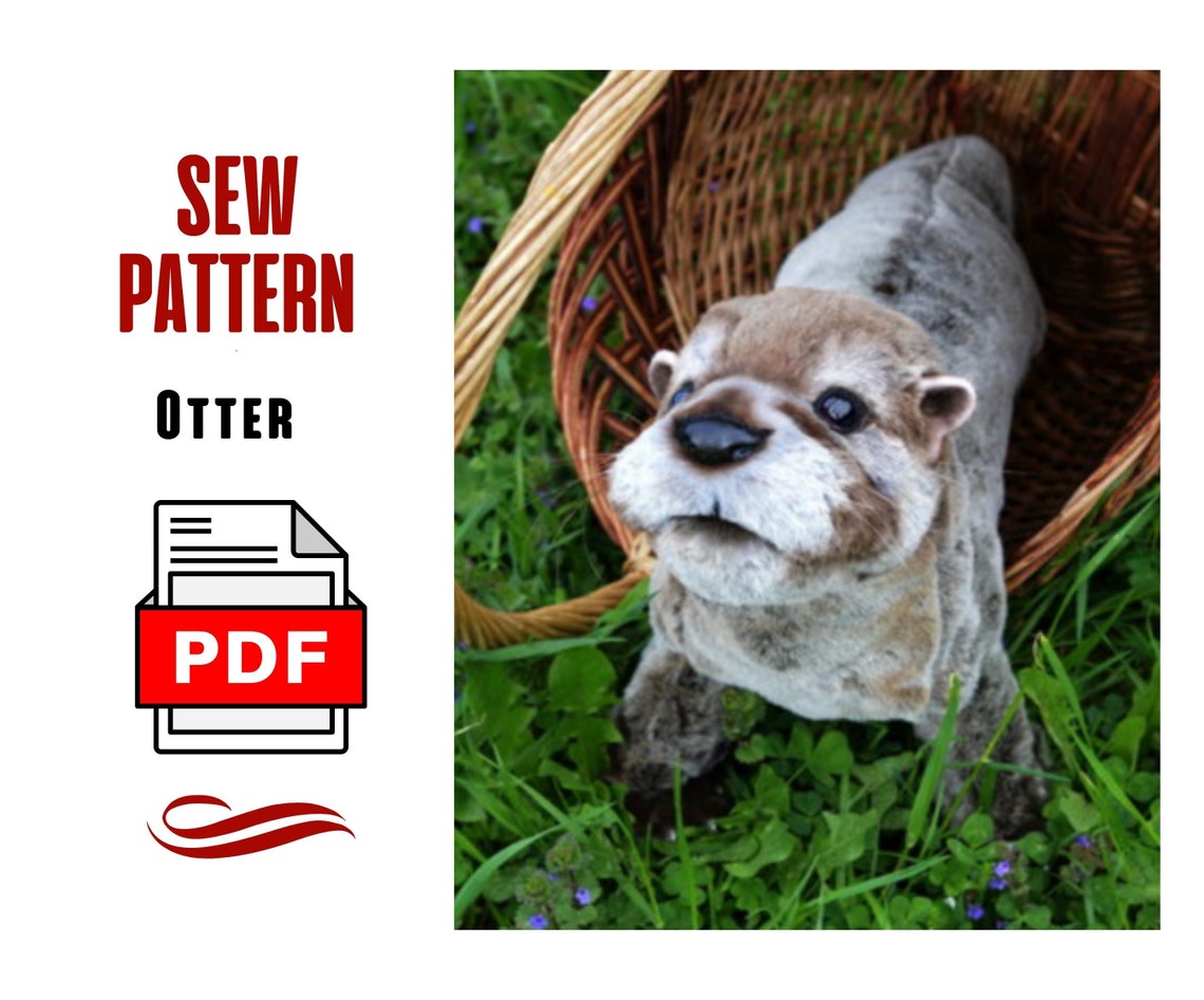 Pattern Otter DIGITAL /posing Toy /toy Otter SEWING/ PDF - Etsy