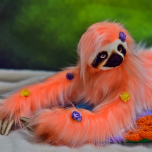 Sloth Sewing Pattern PDF • 10 Inch Plush Sloth Toy • Realistic Poseable ...