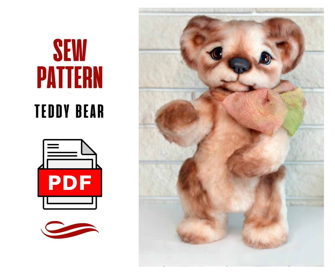 TEDDY BEAR Pattern Figure Stuffed Animal Pattern Pdf-teddy - Etsy