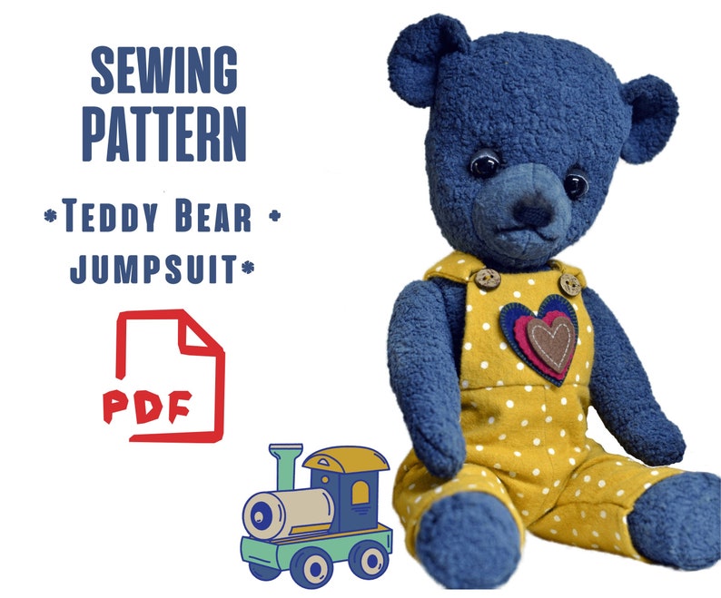 TEDDY BEAR Pattern Sewing Projects Figure Stuffed Animal - Etsy