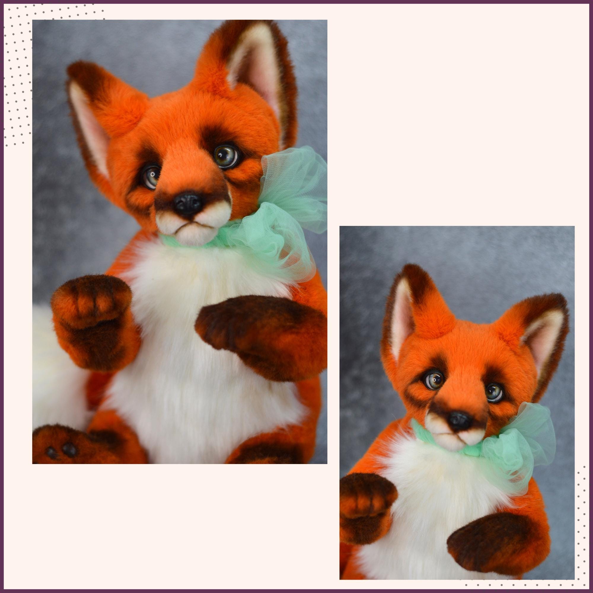 Teddy Fox Plush Sewing Pattern PDF, Soft Toy DIY Template, Stuffed ...