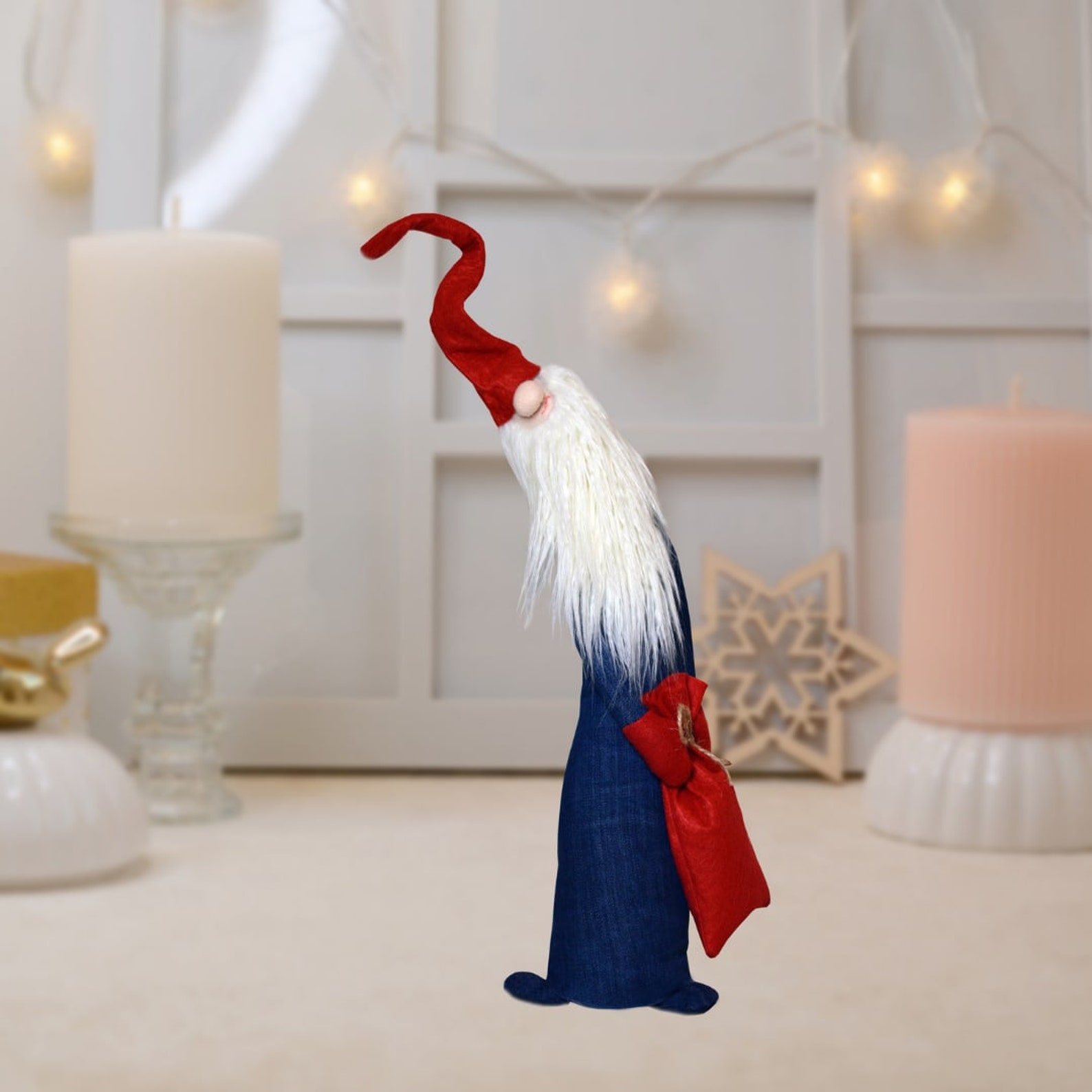 Tall Christmas Gnome Pattern PDF & Video | 24 Inch Tomte Gnome Tutorial ...