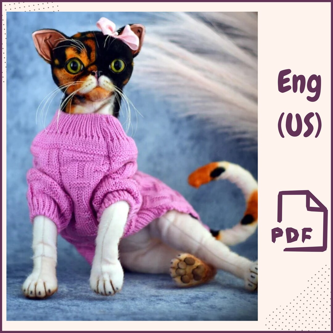 Cat Sewing Pattern Pattern Stuffed Animal Pattern Pdf-teddy Teddy the ...