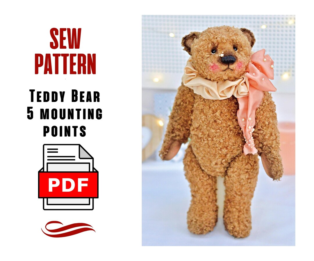 TEDDY BEAR Pattern Figure Stuffed Animal Pattern Pdf-teddy - Etsy