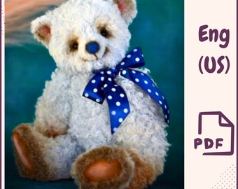 TEDDY RABBIT Pattern Figure Stuffed Animal, Pattern Pdf-teddy Rabbit ...