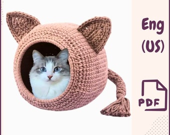 Crochet Kitty Bed Pattern - Etsy