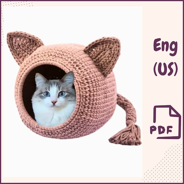 Crotchet Cat Pod Pattern - Etsy