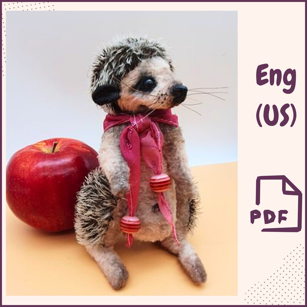 Hedgehog Sewing Pattern • Plush Hedgehog PDF Tutorial • Soft Toy ...